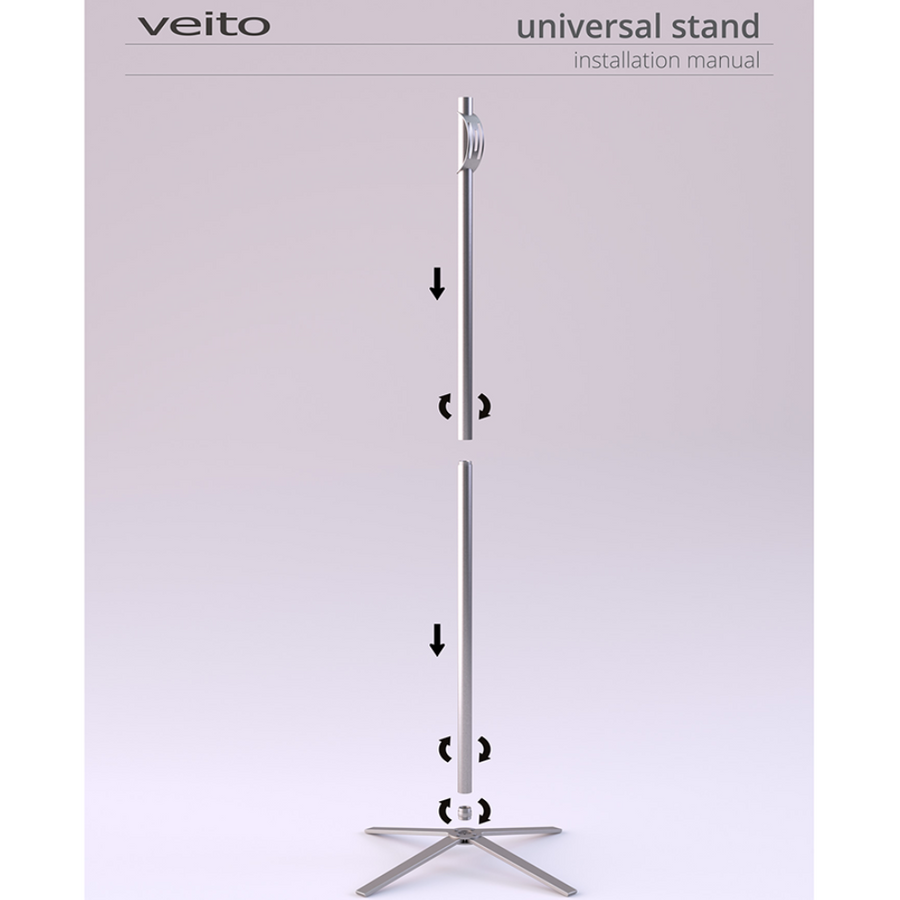 Veito® Optional Deluxe Stainless Steel Heater Stand